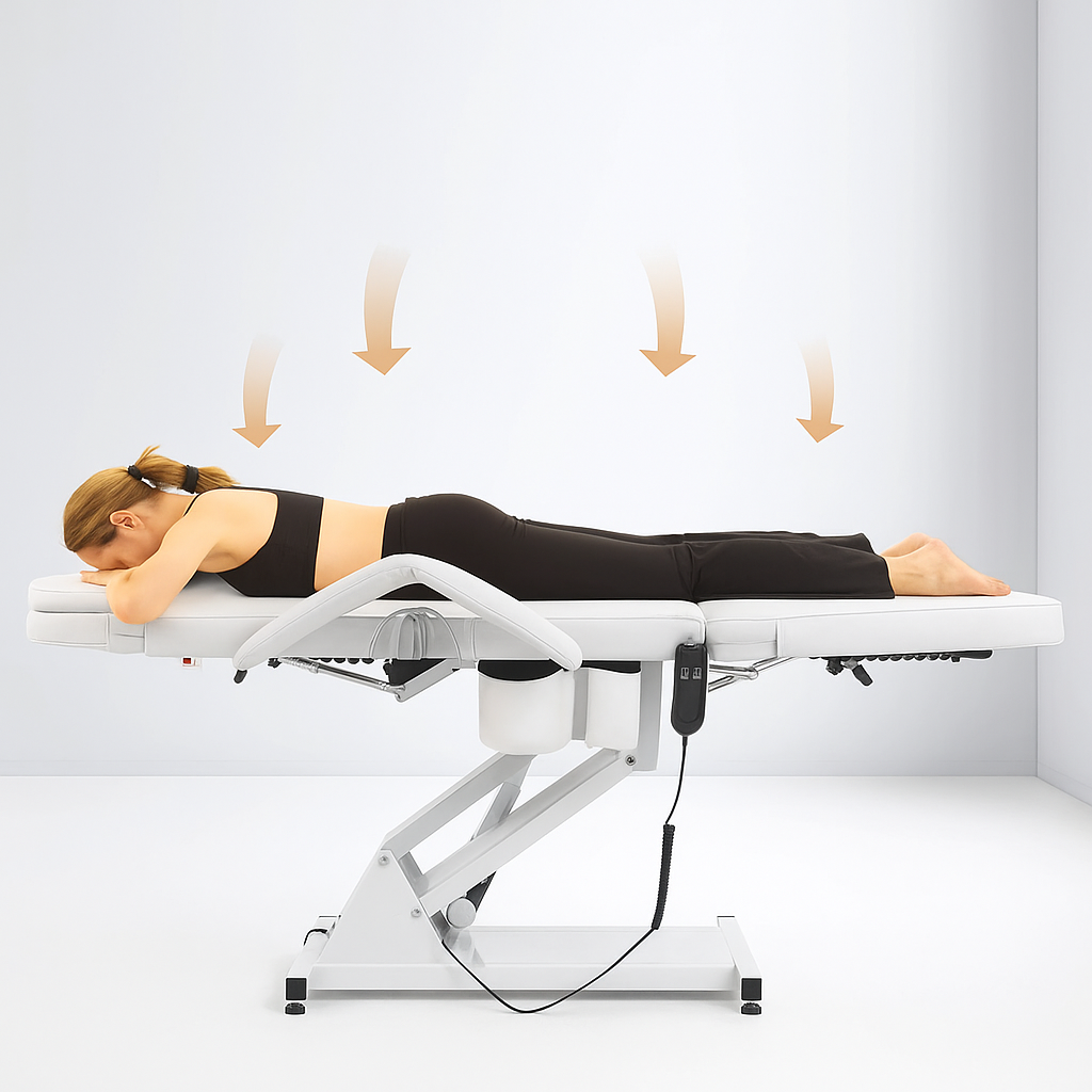 WillowEase Electric Massage Table – Adjustable Height Spa Bed with ...
